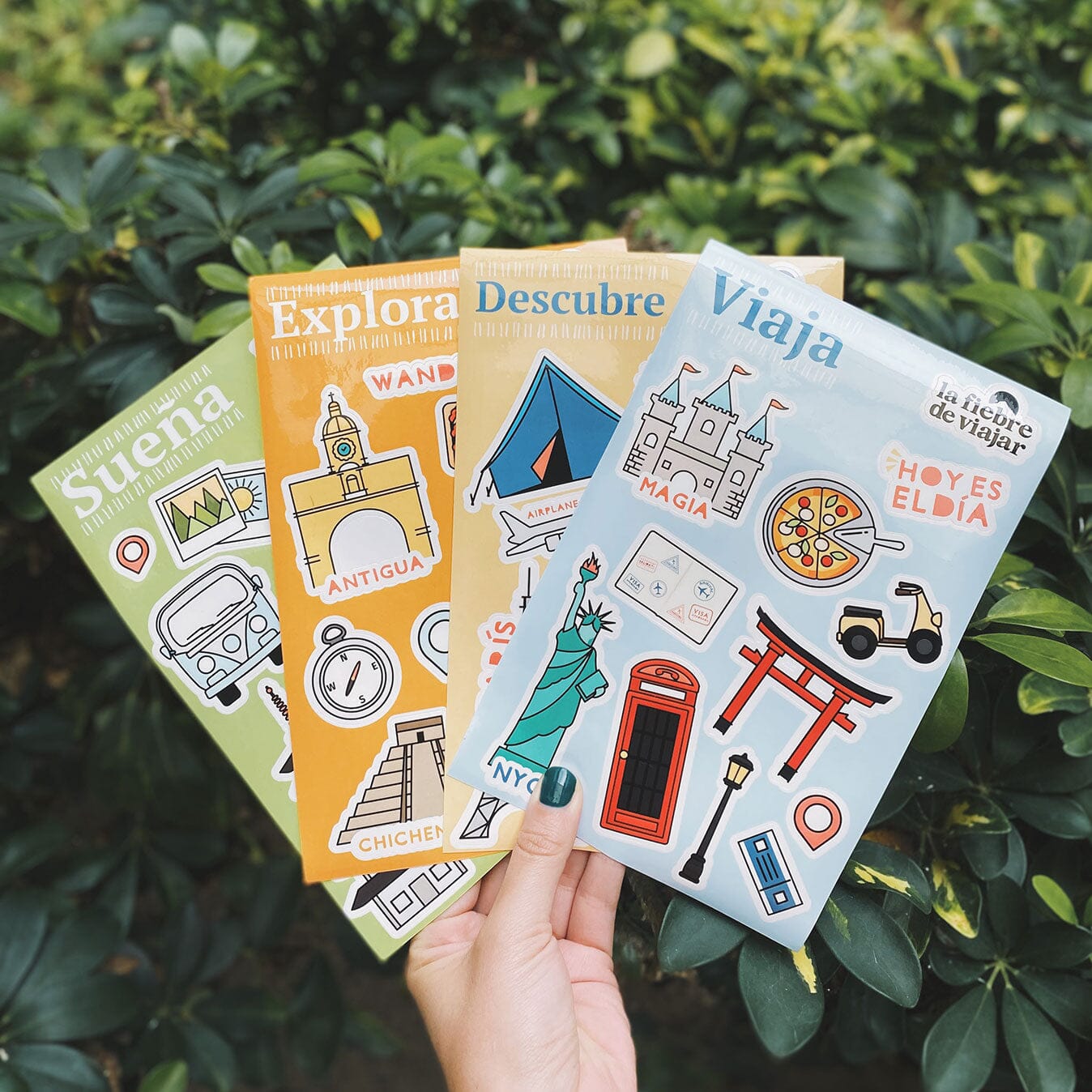 Láminas de stickers del Mundo – La Fiebre de Viajar